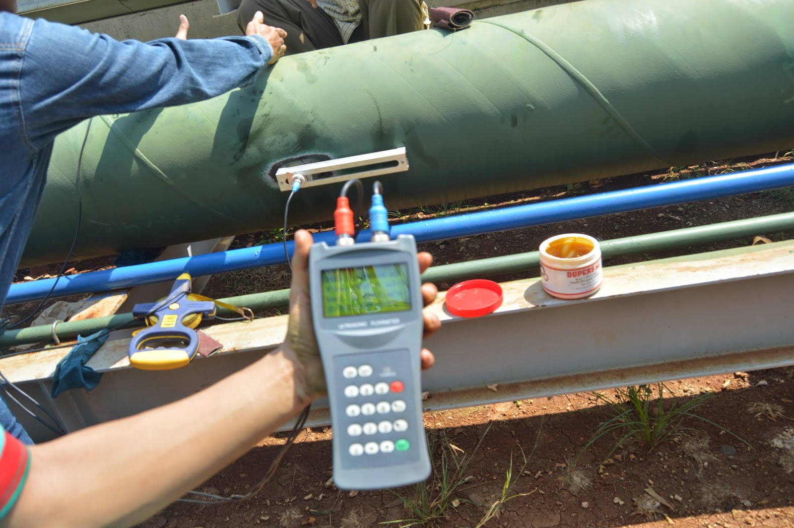 Pengetesan aliran air laut dalam pipa 36" - Flow Meter Indonesia - Flow ...