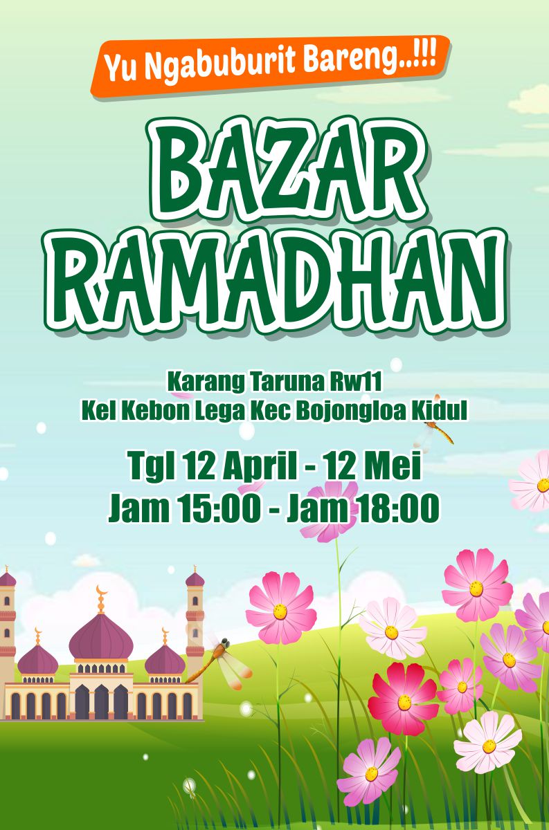 Download Desain Poster Bazar Ramadhan Vector CDR - IDN GRAFIS