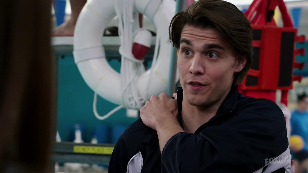 ausCAPS: Christian Gehring shirtless in Bones 9-23 "The Drama in the Queen"