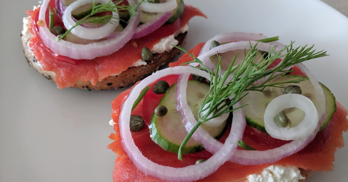 Fully loaded lox bagels