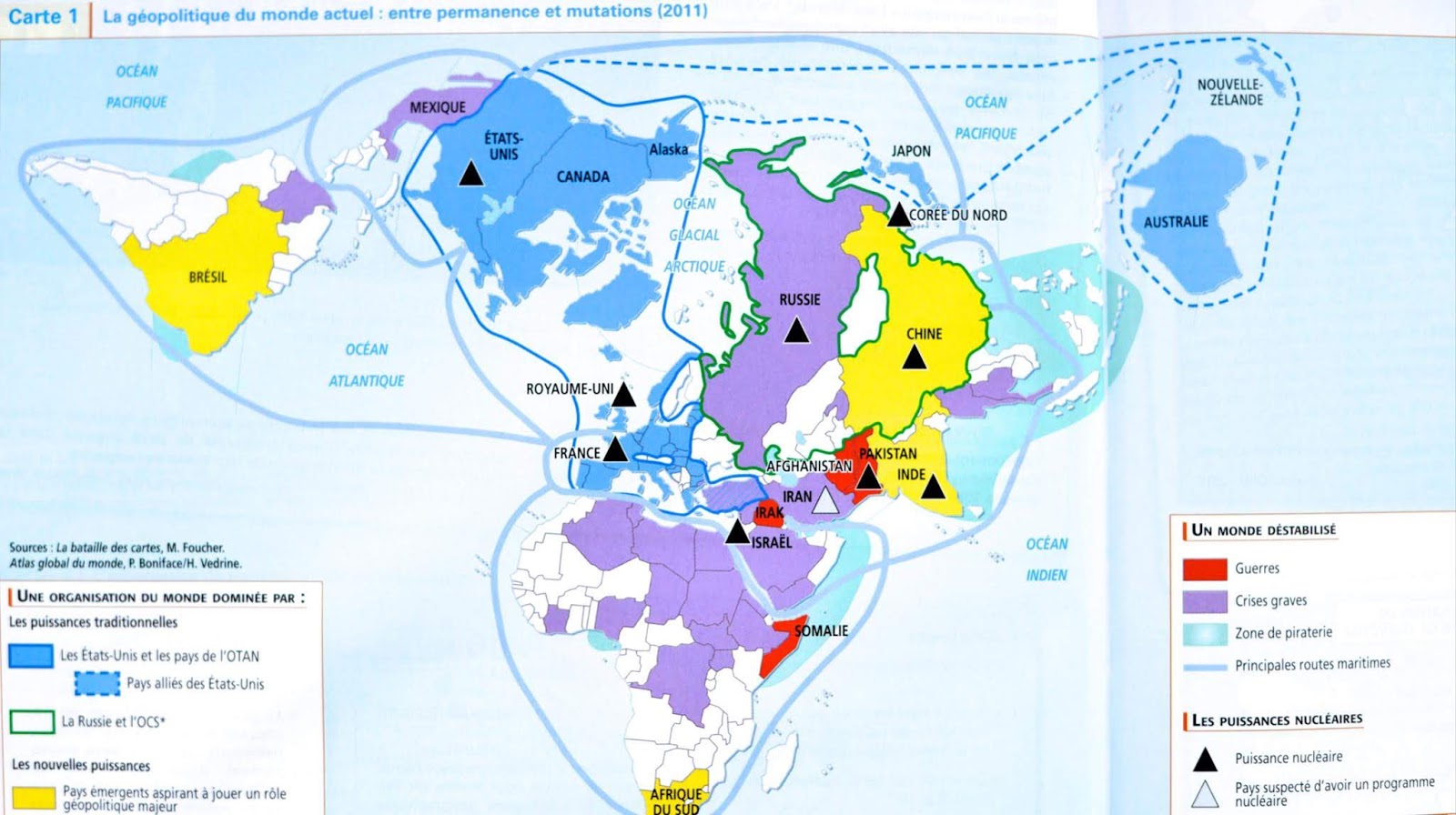 Histoire Géographie et Géopolitique du Monde Contemporain 1ECS: Carte ...
