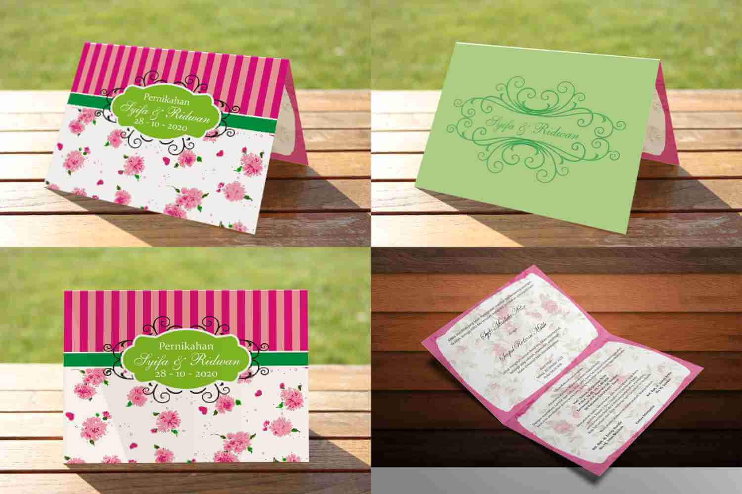 Download 10 Desain Kartu Undangan Pernikahan Photoshop Format Psd ...