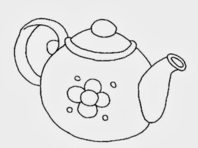 Desenhos de Bule para Colorir e Imprimir - Desenhos