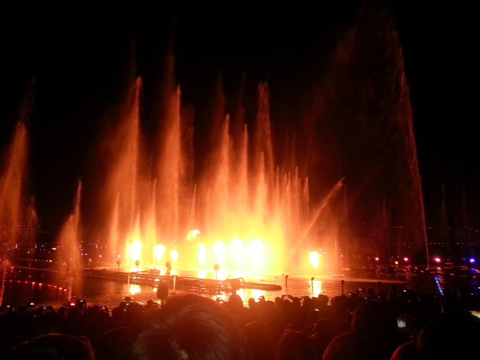 LEARNING TO DANCE IN THE RAIN: MAY 30, 2014: WATER, FIRE AND LIGHT SHOW