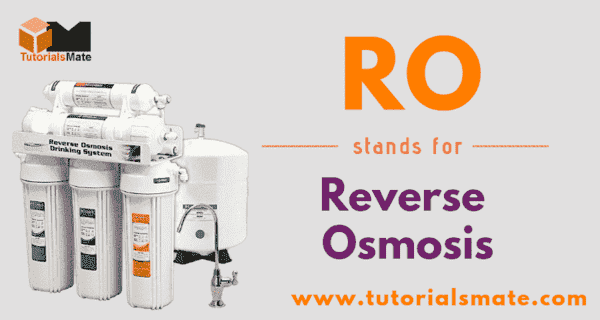 RO Full Form: What is the full form of RO? - TutorialsMate