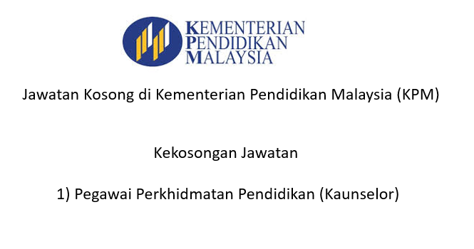 Jawatan Kosong di Kementerian Pendidikan Malaysia (KPM)
