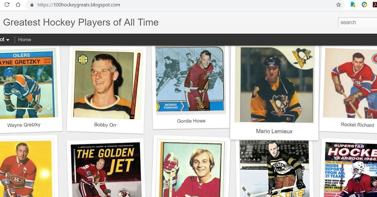 Greatest Hockey Legends.com: A New Home For 100 Greatest Hockey Players ...