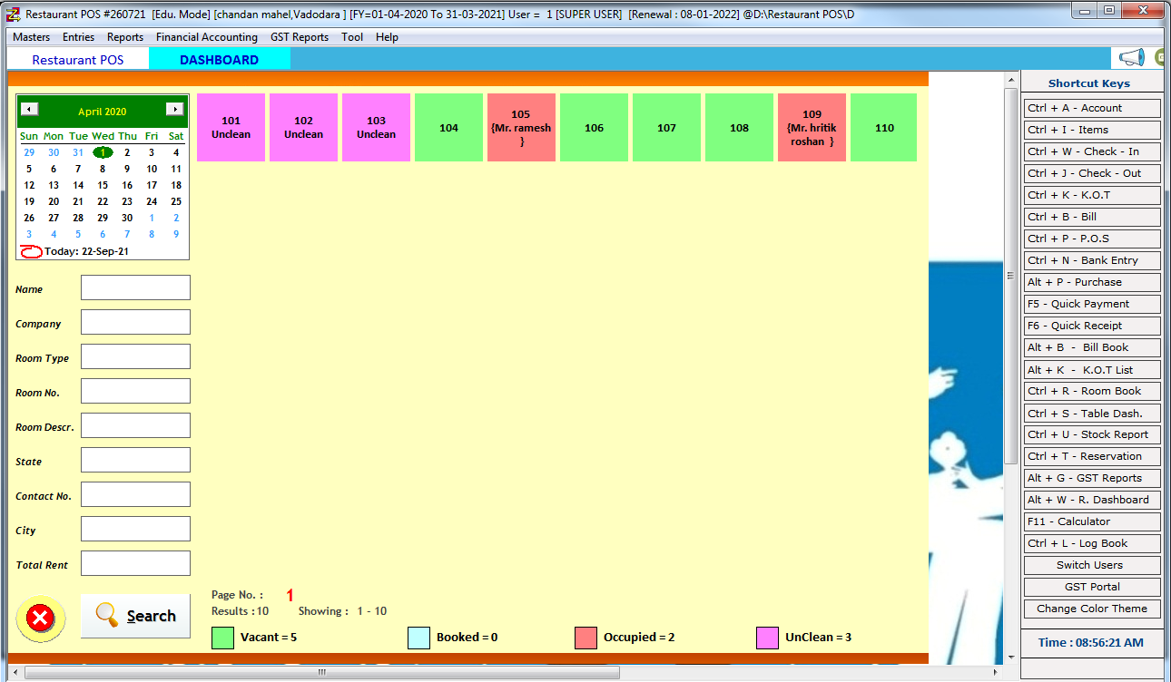 Hotel Management Software ~ Billing Software Guru