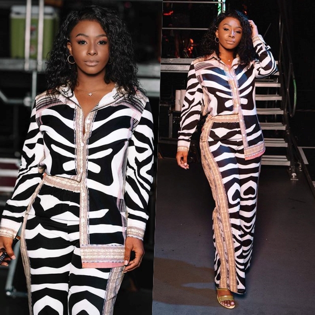 Boitumelo Thulo usa look de duas peças com estampa de zebra - Style Ebony