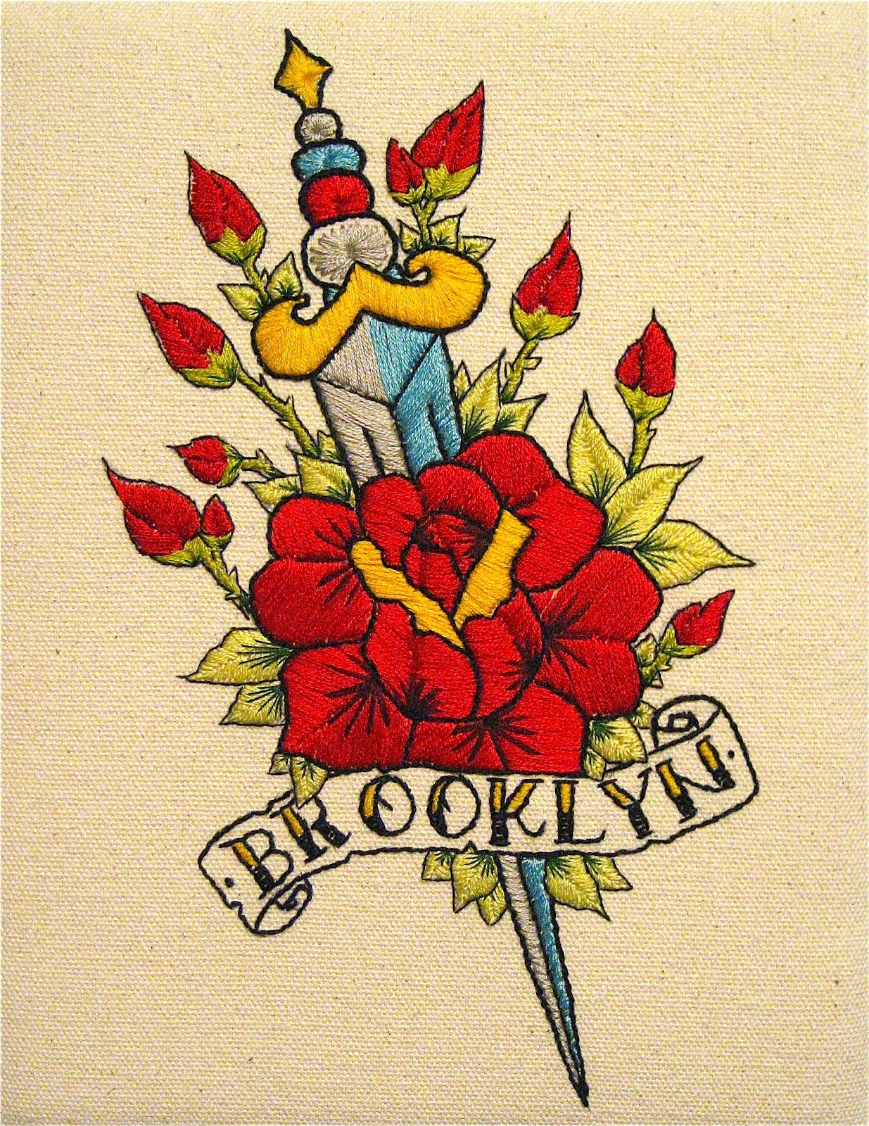 A & M Custom Embroidery: Embroidery Works on Canvas