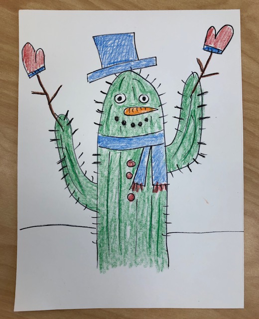 Art with Mr. Giannetto: 1st Grade Cactus Art Projects