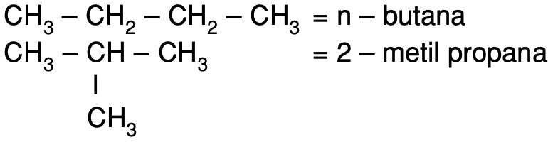 Senyawa butana memiliki 2 isomer. Tuliskan struktur molekul dan nama ...