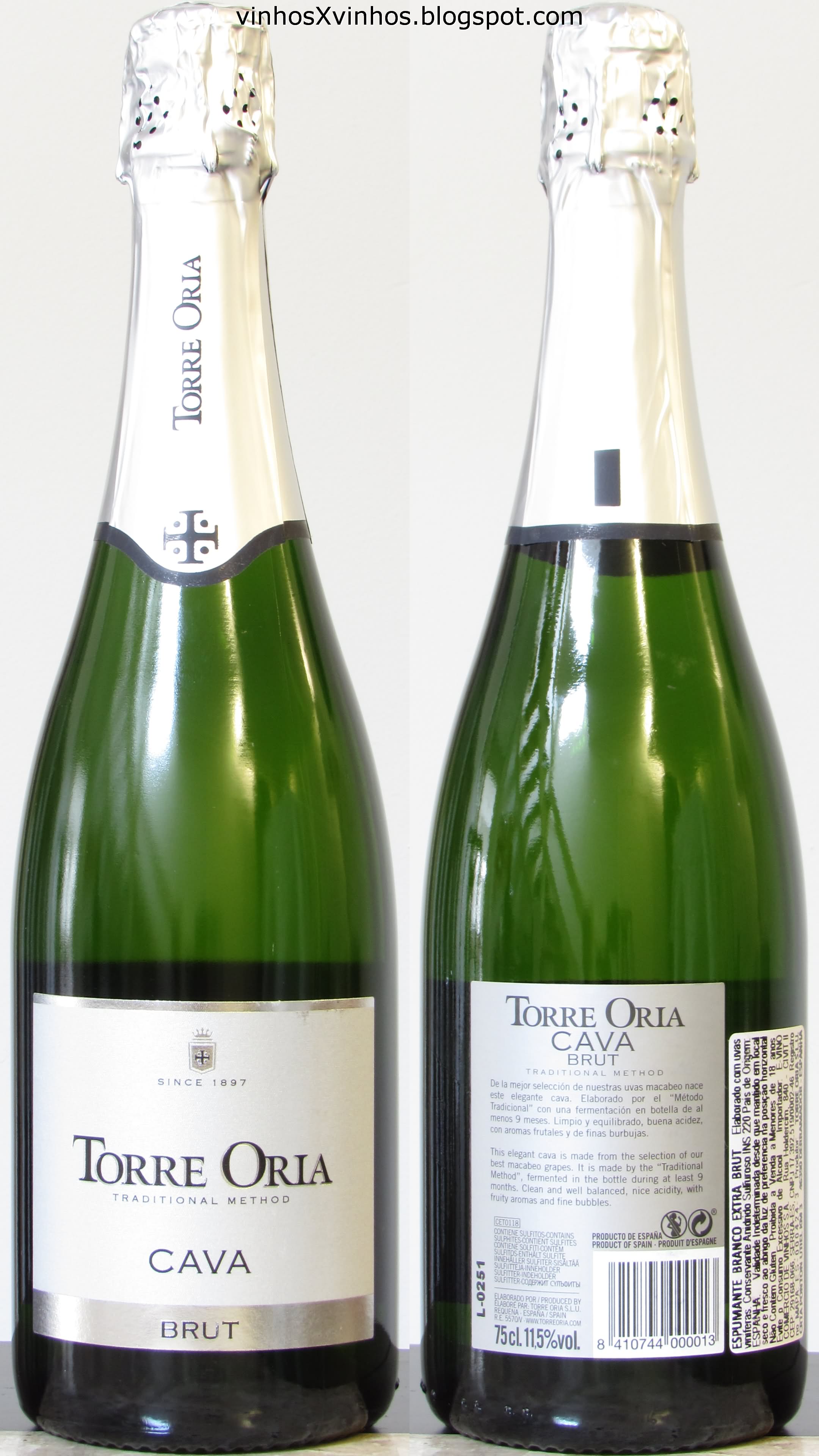 Vinhos x Vinhos: Torre Oria Cava Brut