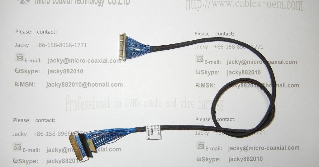 Professional Cable Assembly Manufacturer: custom lvds cable a1278 lvds ...