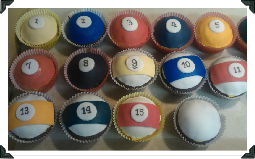Cupcakes Adictos: Cupcakes Juego de Billar