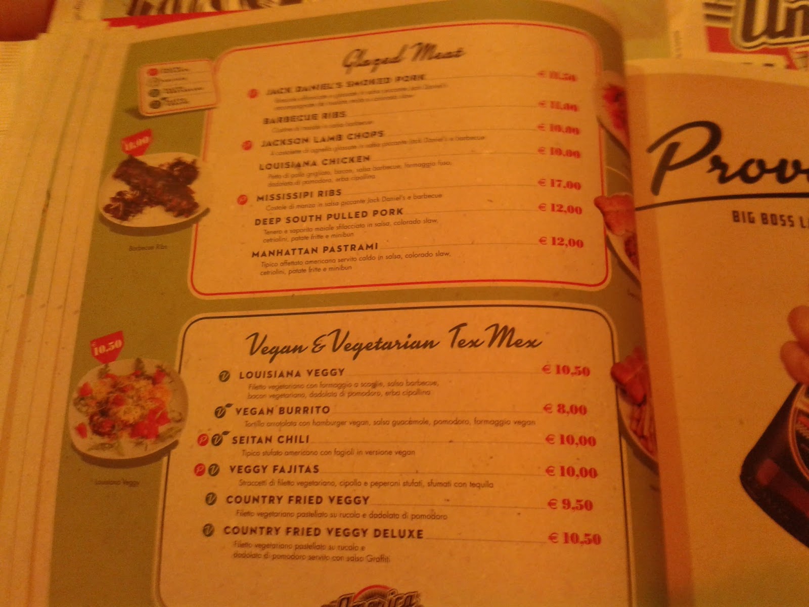 Menu e Prezzi: Menu della Catena di ristoranti America Graffiti ...