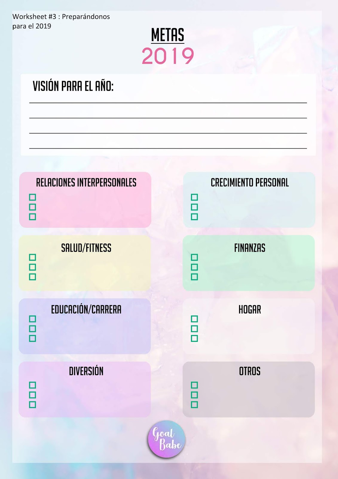 Tus metas para el 2019