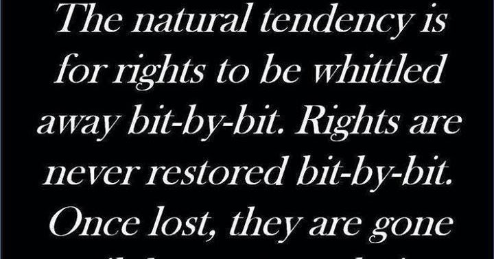 The Lonely Libertarian: Easier to lose than they are to restore