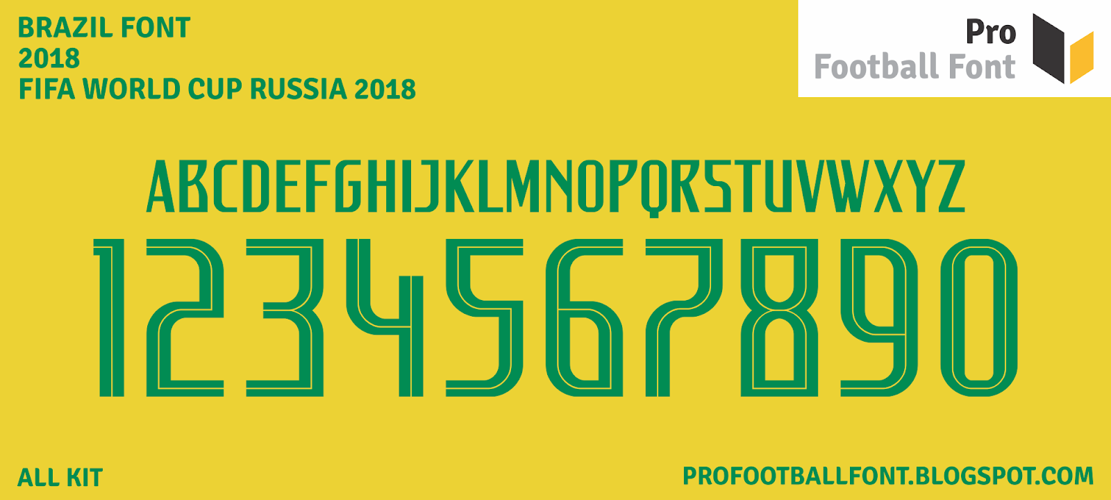 Brazil World Cup 2018 Font