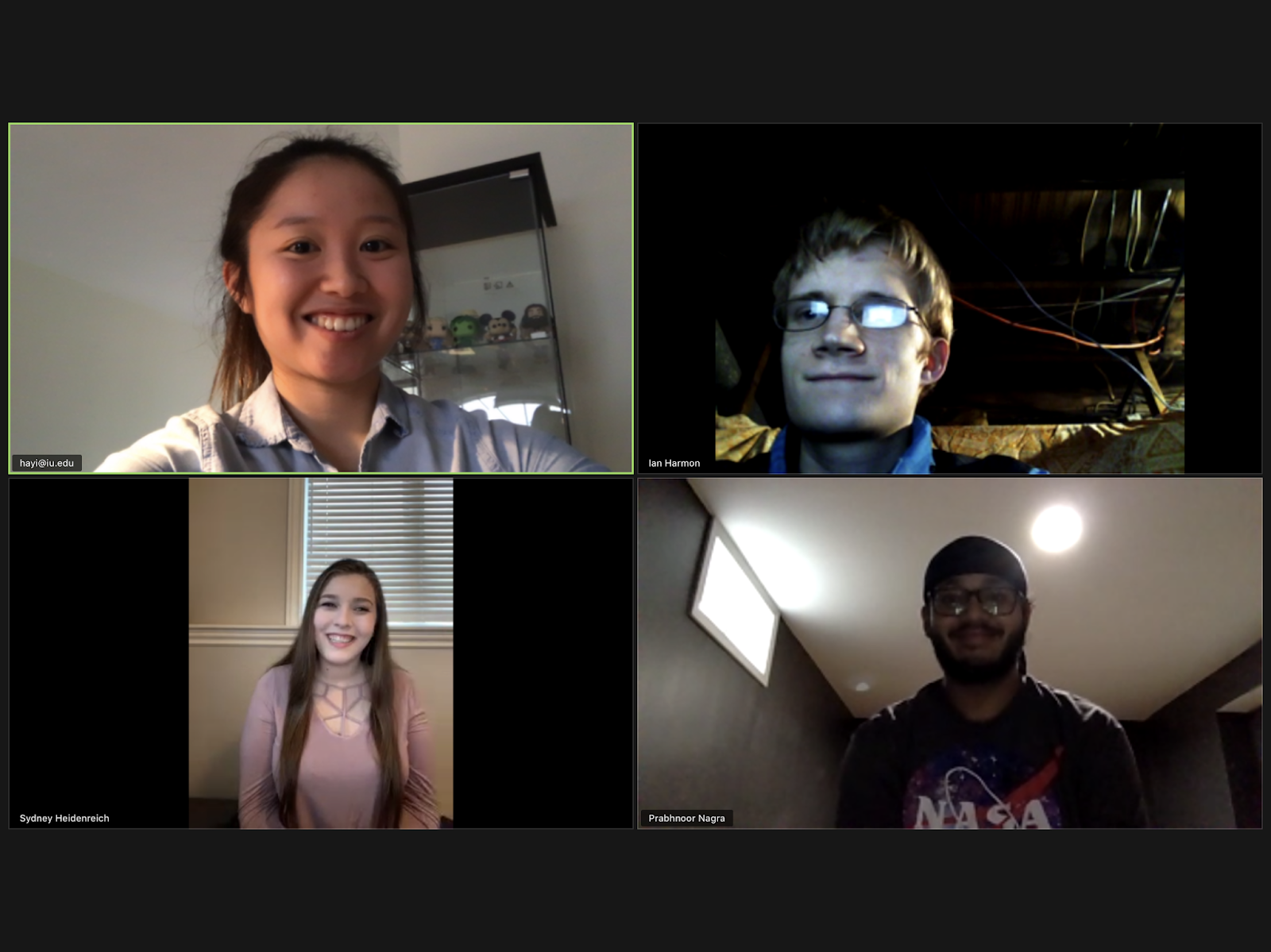 Some of your tutors in a Zoom call! Thank goodness for Zoom!