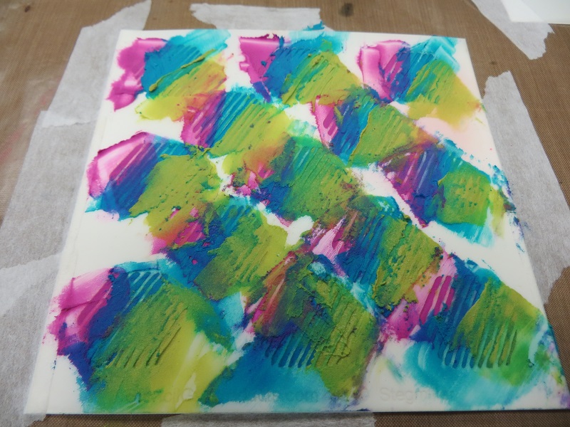 Mix It Up With Ink: Colored Embossing Paste