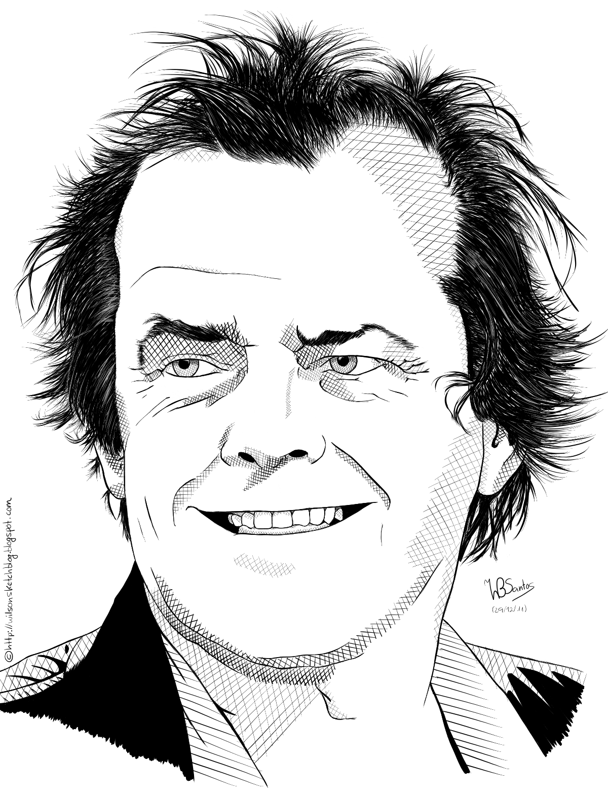 Jack Nicholson Pages Coloring Pages