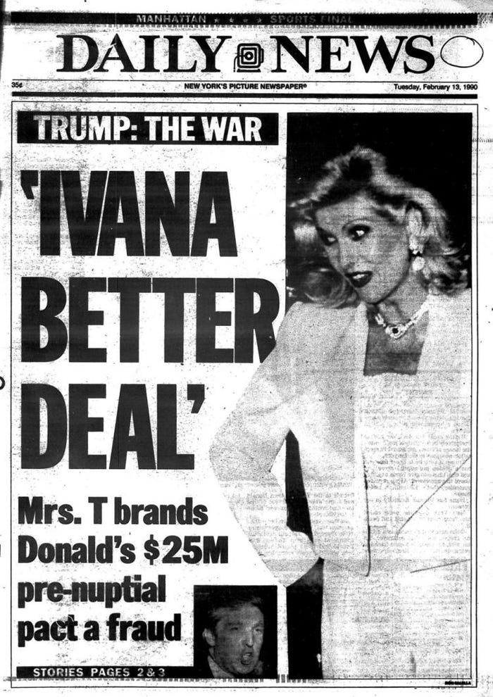 History for Fun, Profit, and Insight: Marla Maples, Donald Trump Wife ...