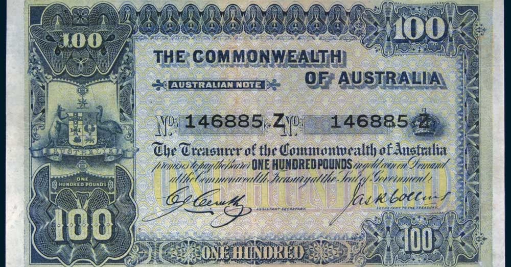 Australian 100 Pound note 1924|World Banknotes & Coins Pictures | Old ...