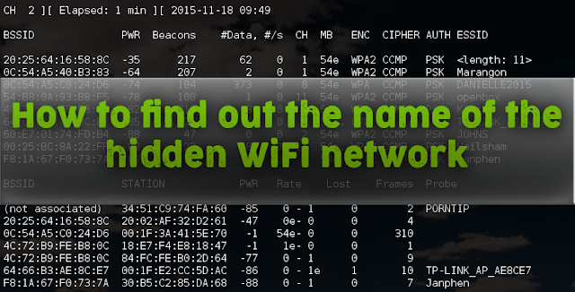 How To Find Out The Name Of The Hidden Wifi Network Kali Linux Tutorial