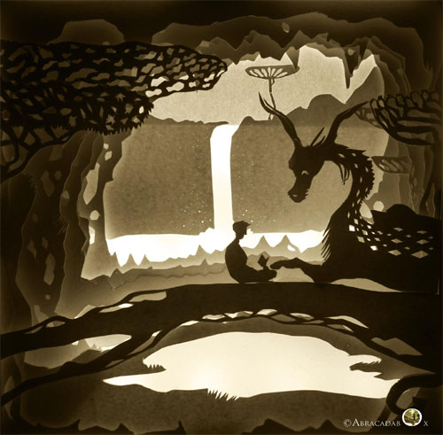 My Owl Barn: 3D Paper-Cut Light Boxes By Aline Maire Of Abracadaboxes