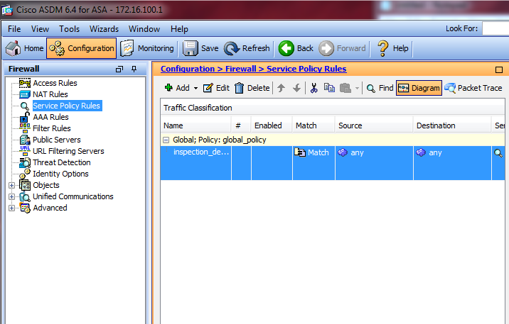 Cisco Study Notes: Lab Part 2: ASA and the ASDM