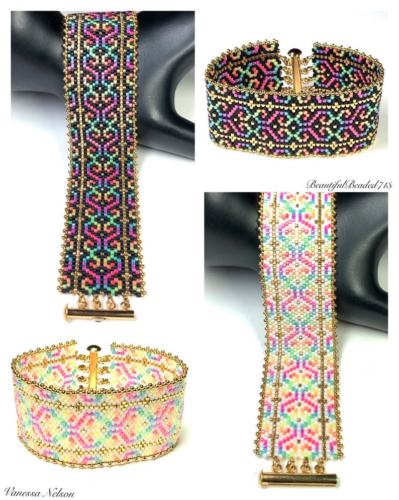 Gorgeous Off Loom Bracelet Tutorials by BeautifulBeaded713 / The ...