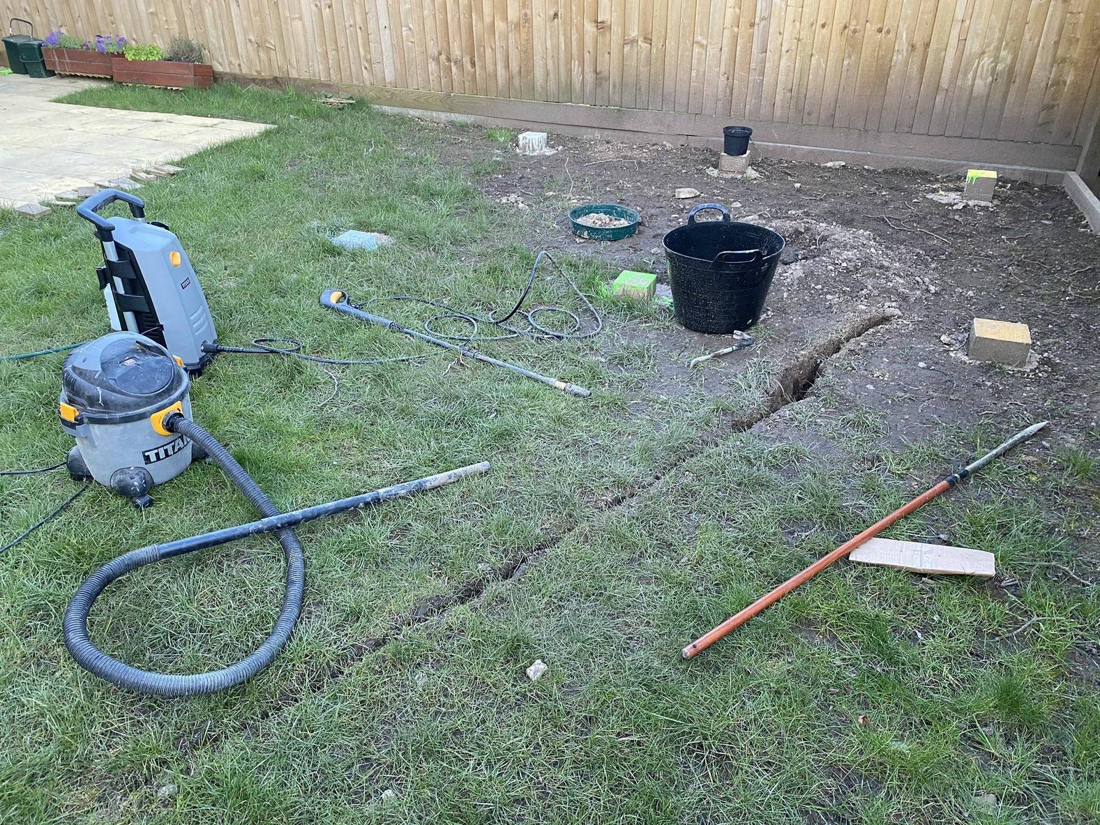 Shedworking: How to dig a trench for a cable for a garden office