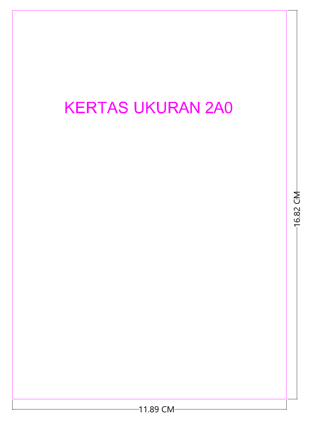 Beberapa Ukuran Kertas Untuk Design Teknik - Bameswara Blog's