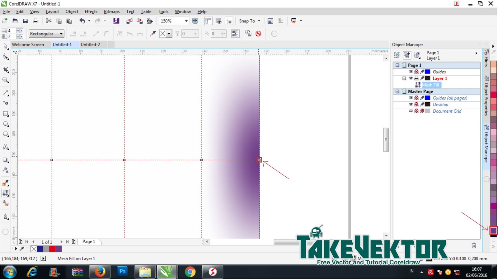 Cara Mewarnai Objek Dengan Mesh Fill Tool di Coreldraw ~ TakeVektor ...