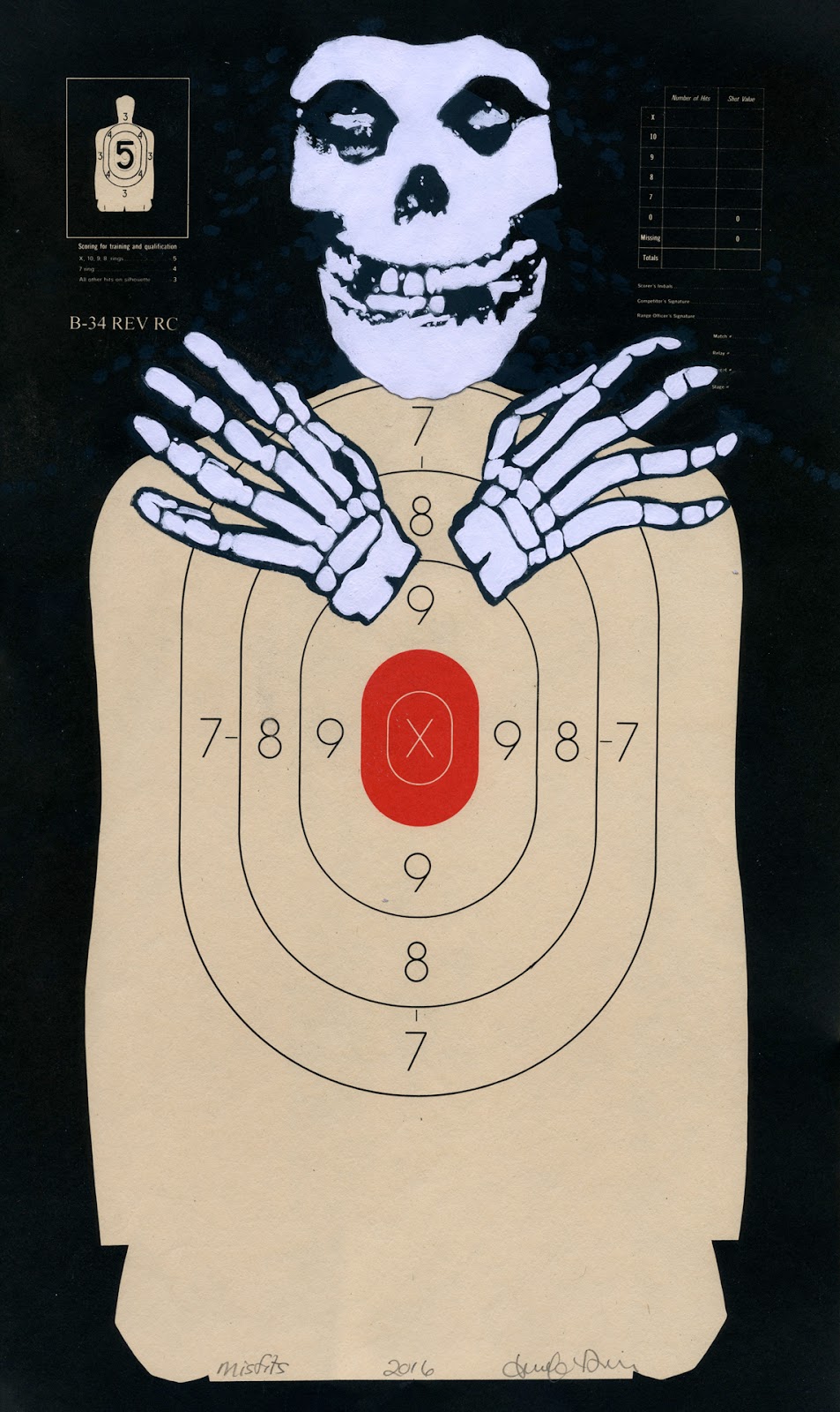 Jennifer Davis Art: Custom Hand-Painted Paper Shooting Targets