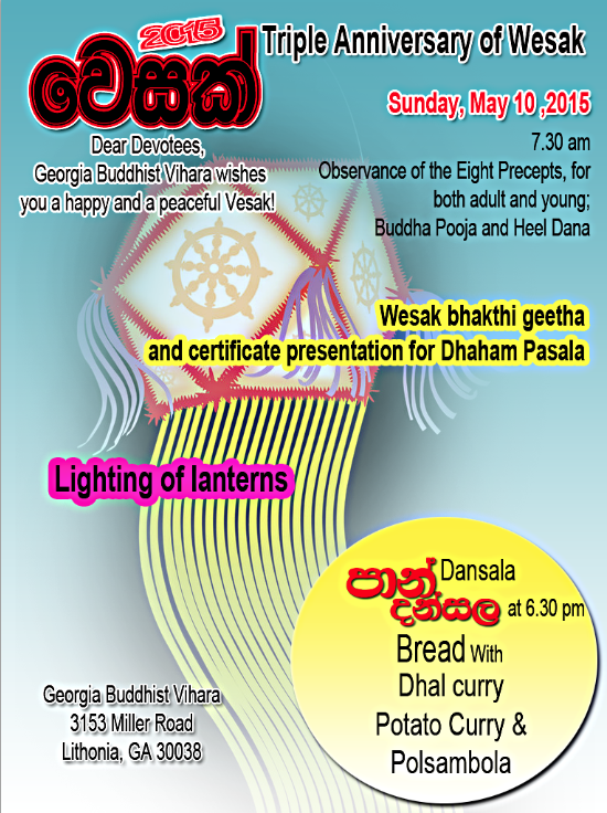 Wesak 2015 ~ Georgia Buddhist Vihara