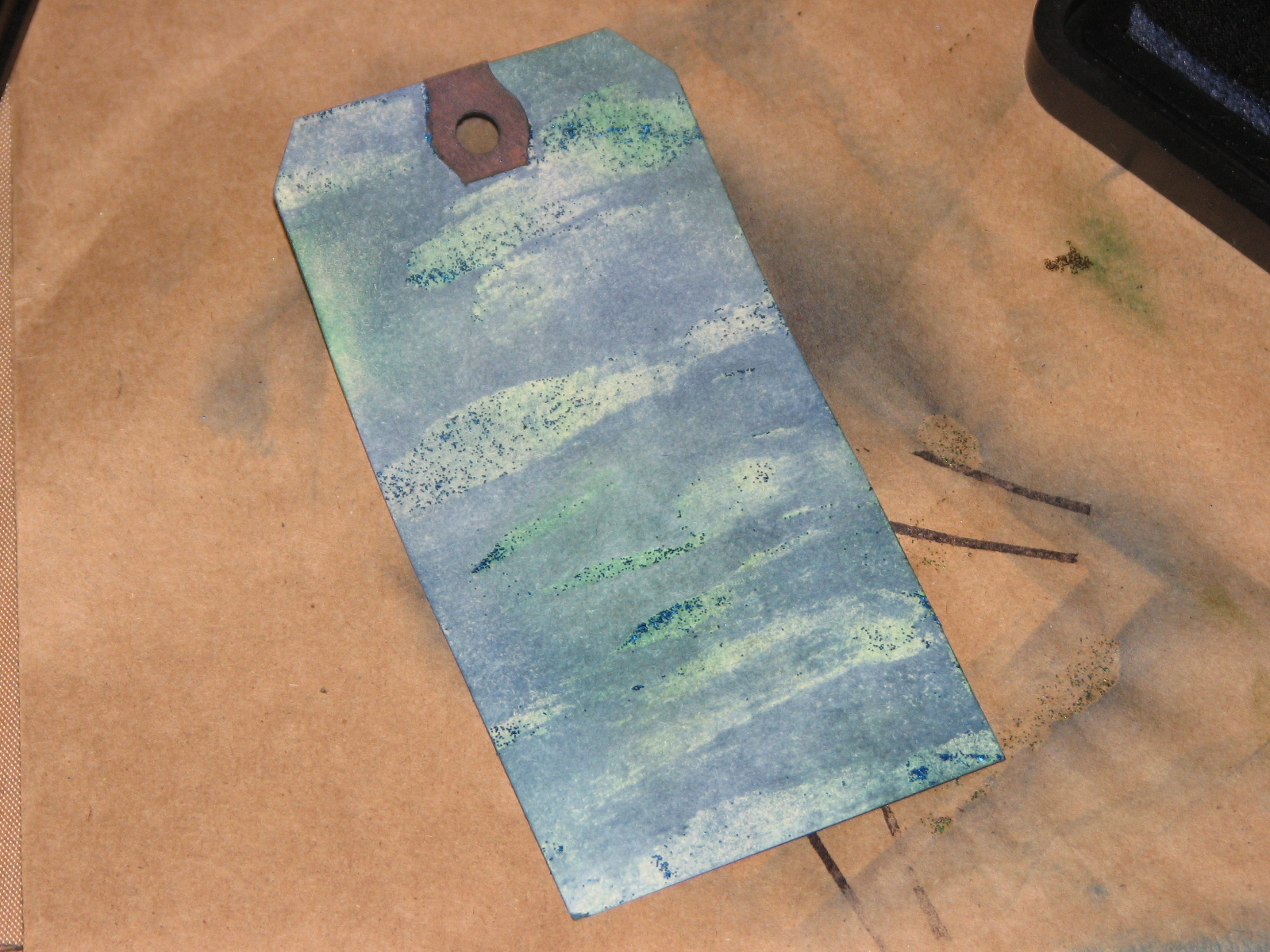 Ink Stains: Distressed Stickles Technique