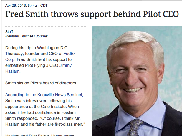 Haslam Family Business FBI & IRS Raid Commentary: Fred Smith the CEO of ...