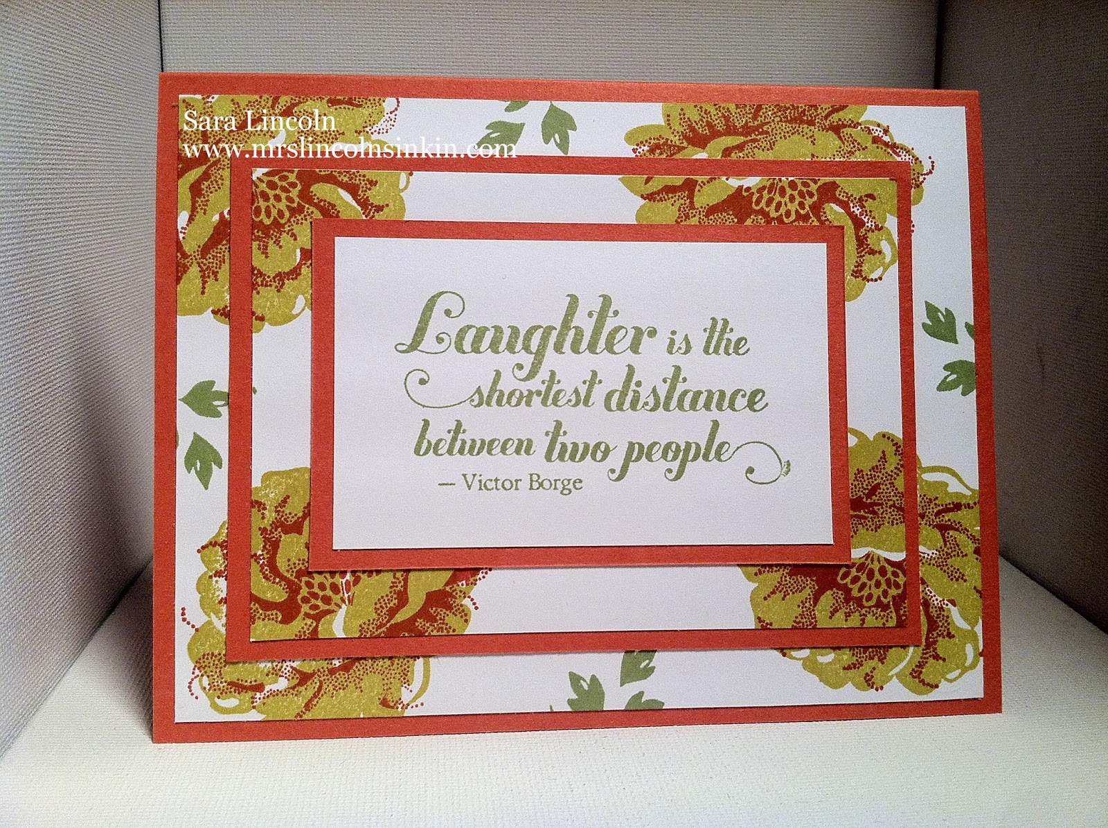 Mrs. Lincoln's Inkin: 2-Tier Card