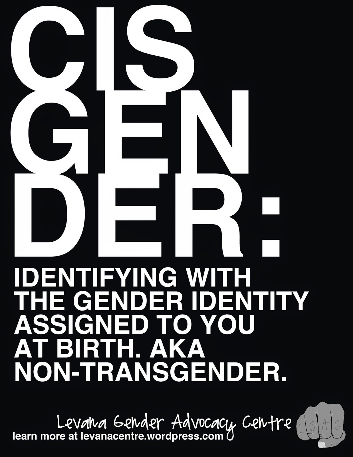 Defining Gender, Sexuality & Identity : Cisgender