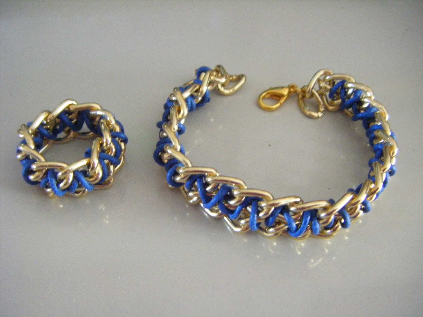 TRIKI TRAN TRAN ABALORIOS: YO Y MIS MANOS - ANILLO Y PULSERA CADENA ...