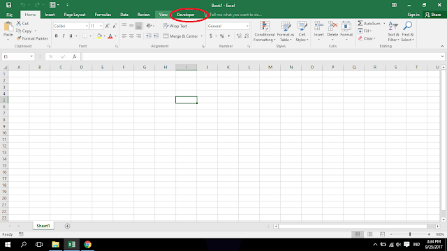 FUNGSI DAN CARA MEMUNCULKAN MENU DEVELOPER PADA EXCEL DAN CARA KEGUNAAN NYA