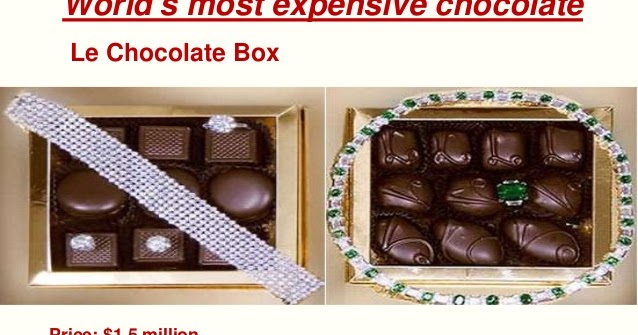 World's Most Expensive: World's Most Expensive Chocolate