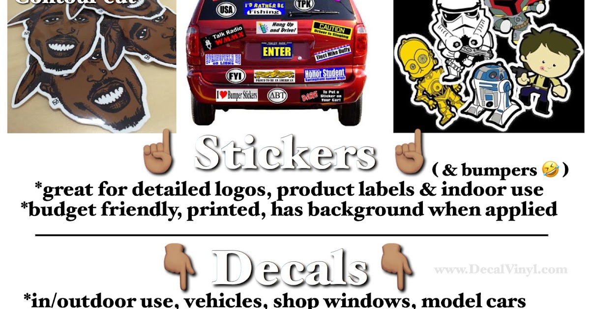 Decal Vinyl: Decals Vs. Stickers - What is the difference?