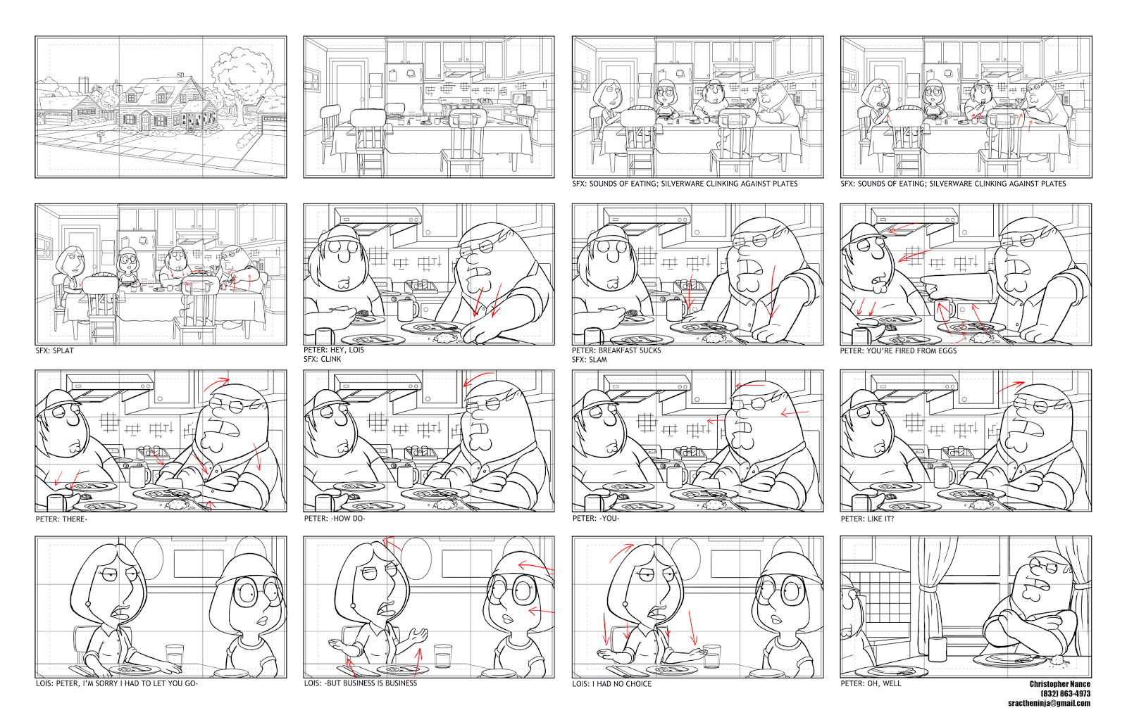 The Art of Chris Nance: Fox Animation Storyboard Test