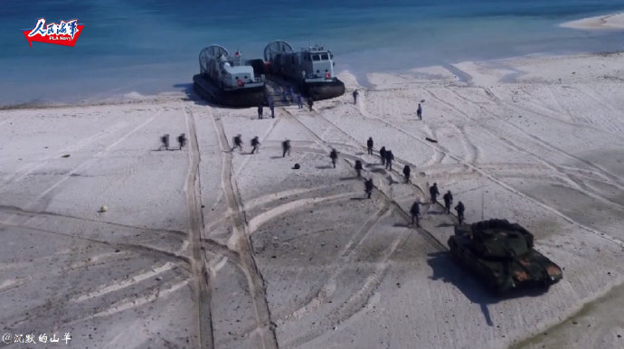SNAFU!: PLAGF Type 96, unloading from a PLAN LCAC that is piloted by ...
