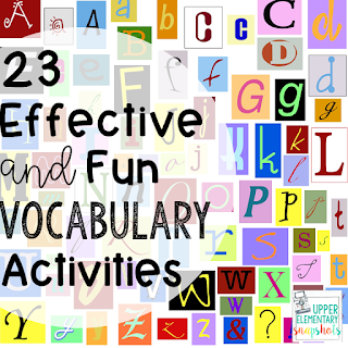 23 Effective Vocabulary Activities | Upper Elementary Snapshots