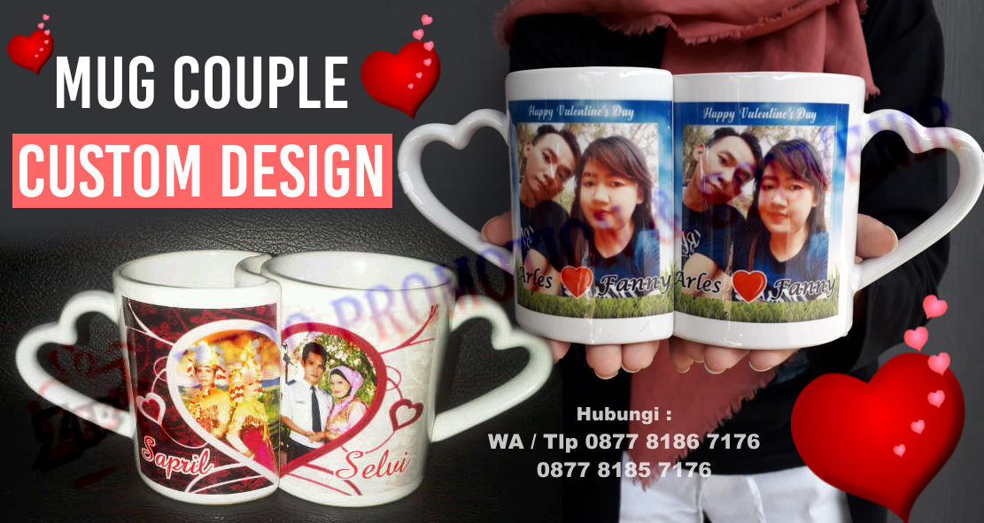 Mug couple custom design | zeropromosi | souvenir barang promosi ...