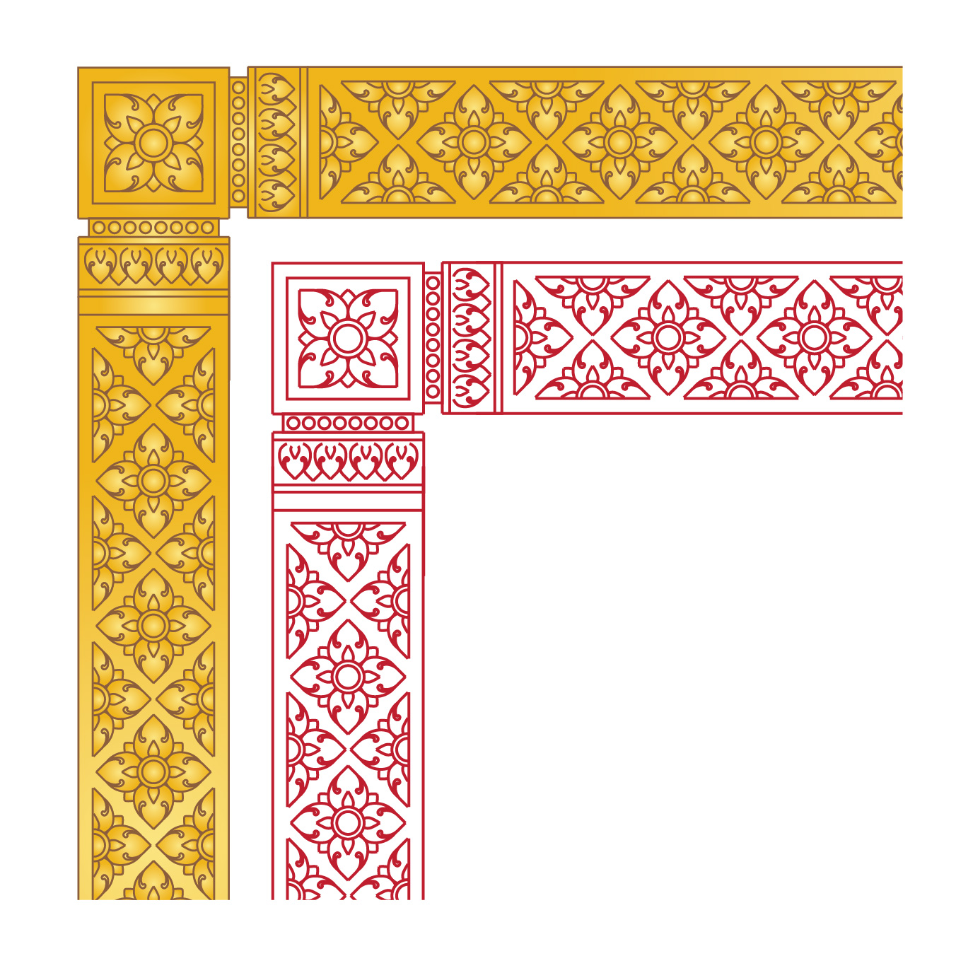 Khmer Frame Borders